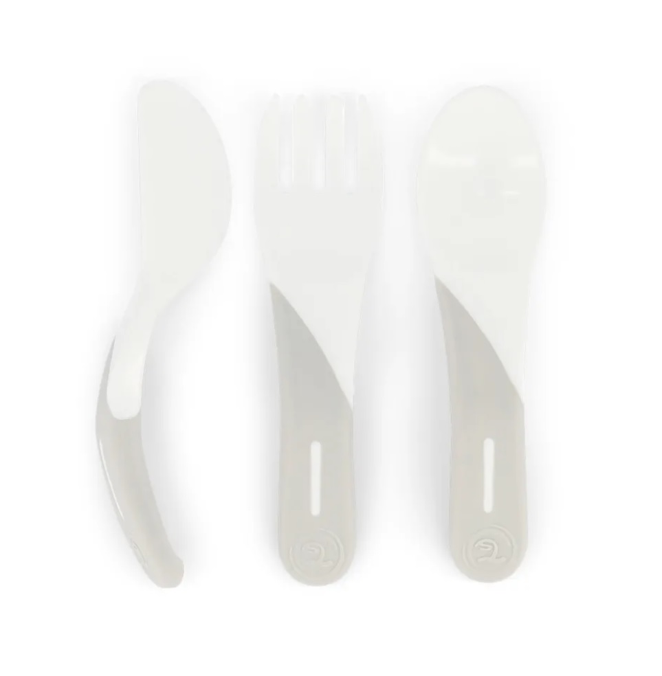 Twistshake Learn Cutlery aterimet 3kpl +6kk, White - A-T Lastenturva ...
